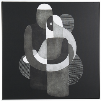 Unity in Minimalism Canvas with Frame - ABYAT